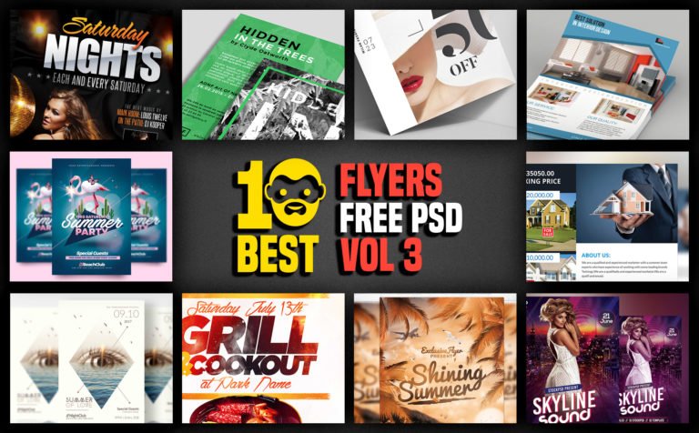 10 Best Flyers Free PSD Vol 3 | PsdDaddy.com