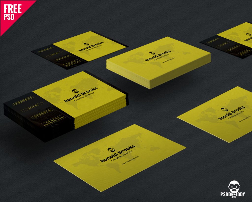 [Download] Visiting Card Template Free PSD | PsdDaddy.com