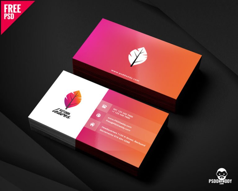 [Download]Professional Business Card Free PSD | PsdDaddy.com