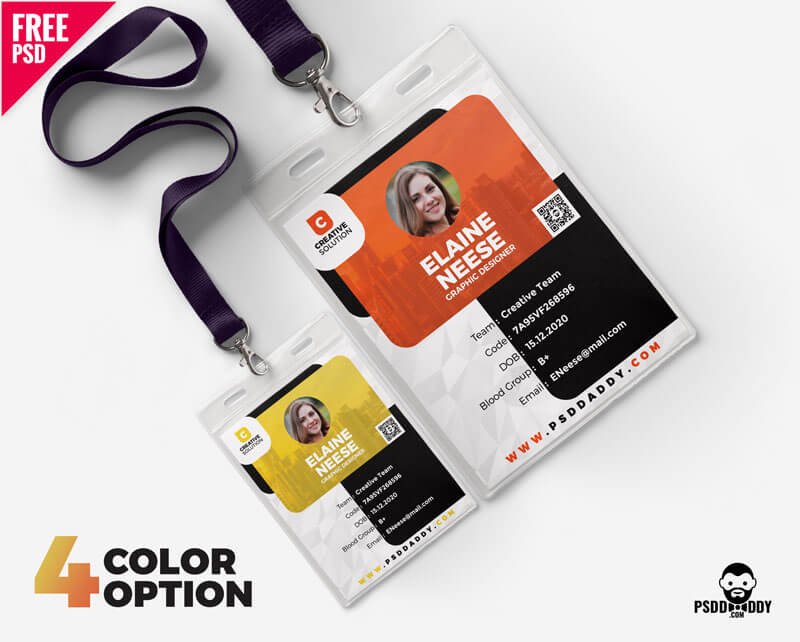Creative Identity Card Design Free PSD Bundle | PsdDaddy.com