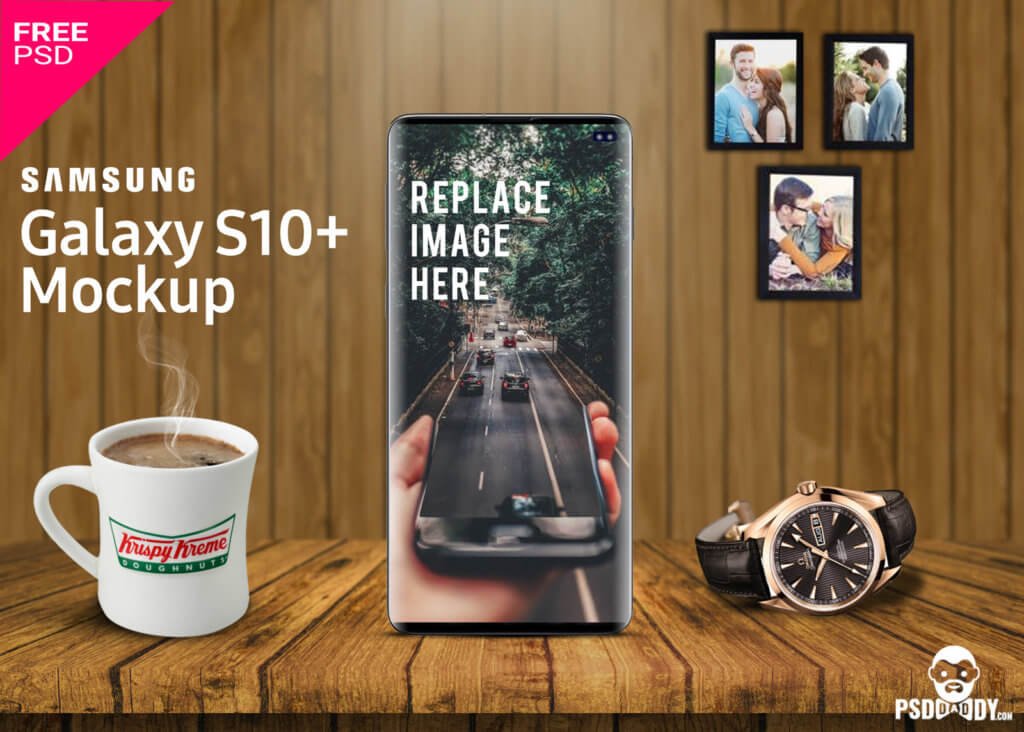 Samsung Galaxy S10+ Mockup Free | PsdDaddy.com
