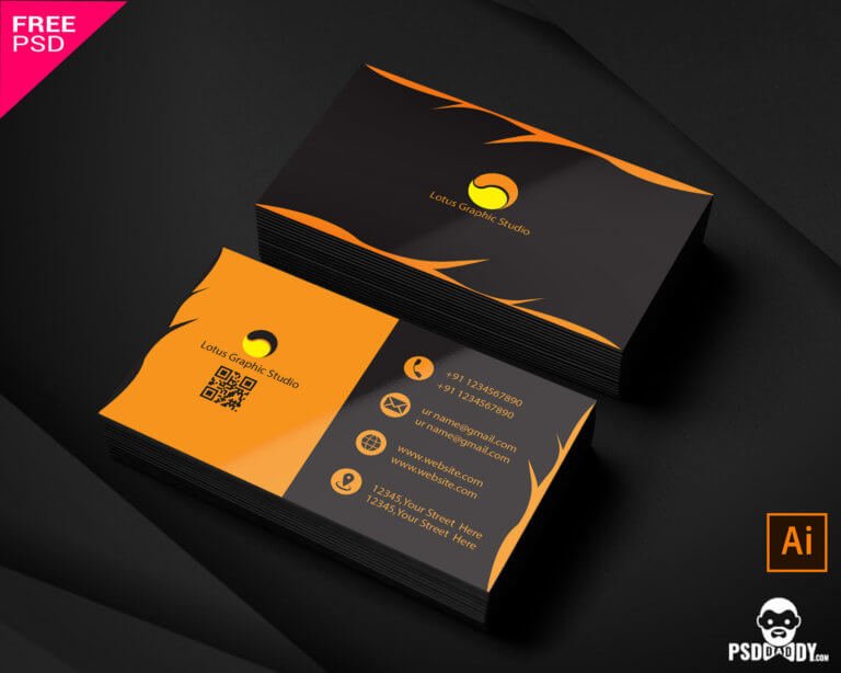 [Download] Visiting Card Template Free PSD | PsdDaddy.com