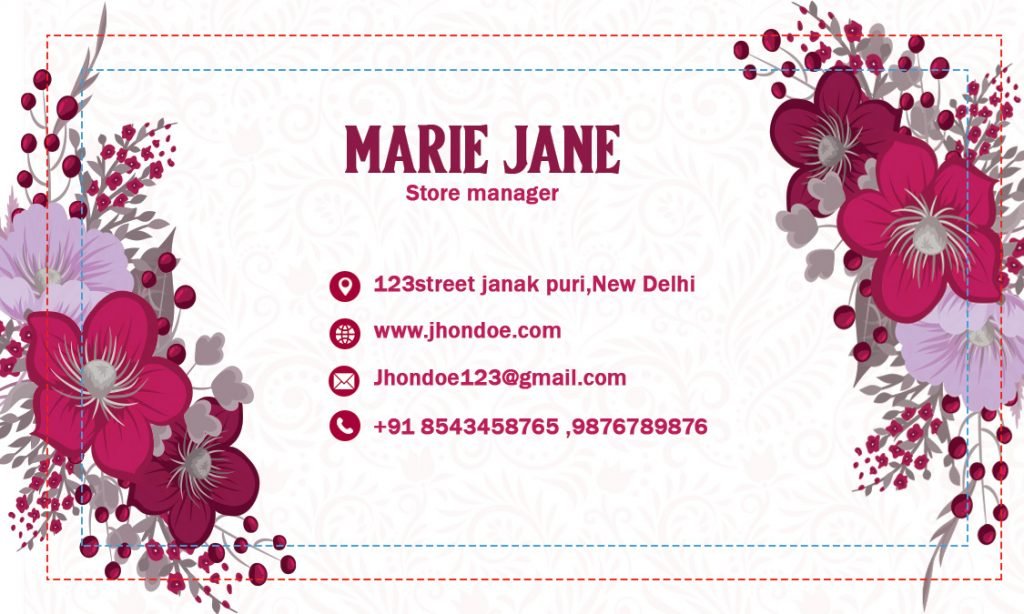 Florist Business Card | PsdDaddy.com